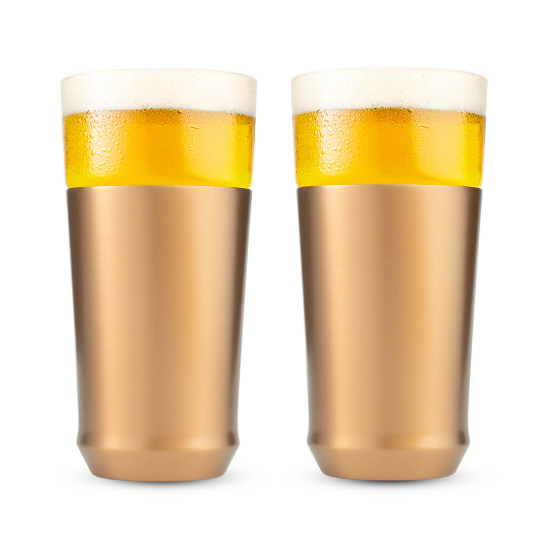 The Hybrid Pint Glass Gunmetal Black | Elevated Craft® – Elevated Craft