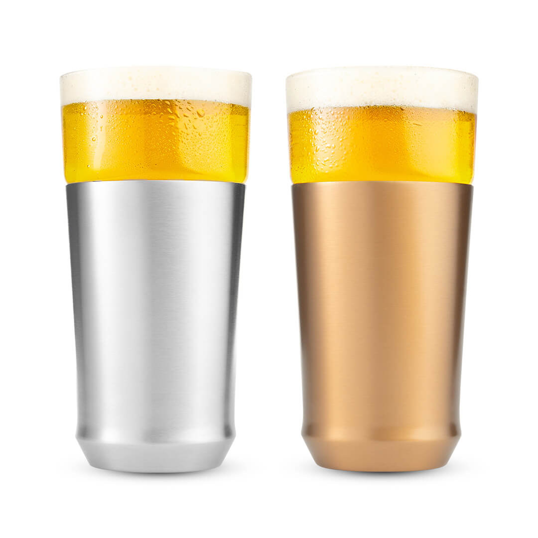 The Hybrid Pint Glass Gunmetal Black | Elevated Craft® – Elevated Craft